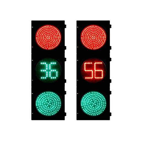 300mm Led Red Green Traffic Signal Light With Countdown Timer China