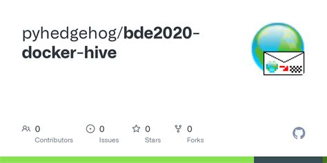 github pyhedgehog bde2020 docker hive