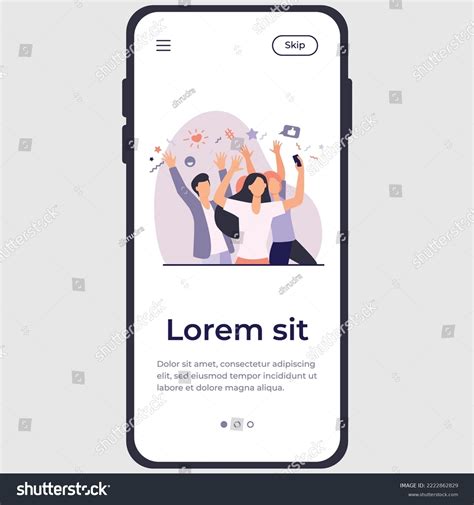 Mobile App Uiux Design Background Stock Vector Royalty Free