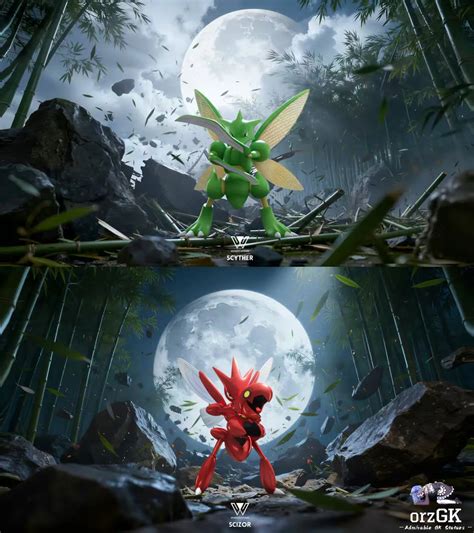 Wonder Studio Scyther X Scizor Pokémon Orzgk