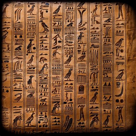 Ancient Egyptian Hieroglyphs AI Generated Stock Illustration Illustration Of Pictogram