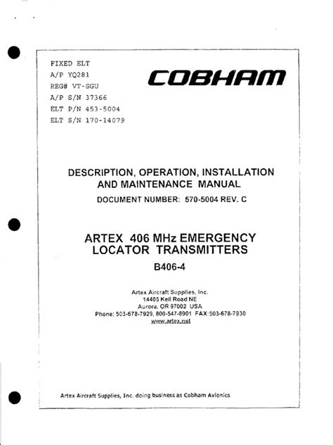 Fixed Elt Manual Pdf Office Of Management And Budget