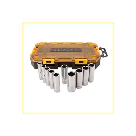 Dewalt 10 Piece 12 Drive Deep Metric Socket Set