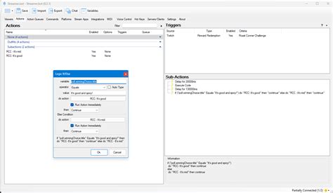 Trouble With If Else Actions R Streamerbot