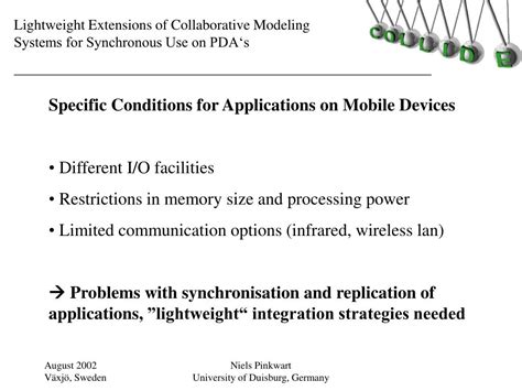 Ppt Lightweight Extensions Of Collaborative Modeling Systems For Synchronous Use On Pda‘s