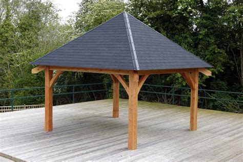 Hip Roof Gazebo Building Plans 14 X 14 Perfect For Spas Artofit