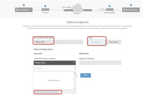 Configure Bgp Over Route Based Vpn On Ftd Managed By Fdm Cisco