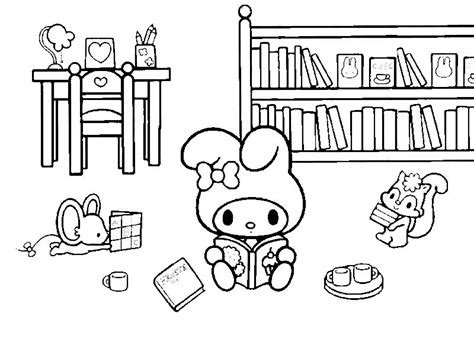 ♣색칠공부♣귀여운 토끼 캐릭터 마이 멜로디 Vol2 네이버 블로그