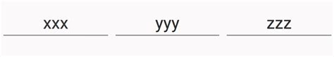 Android Three Edit Text Boxes Of Material Design Side By Side Stack Overflow