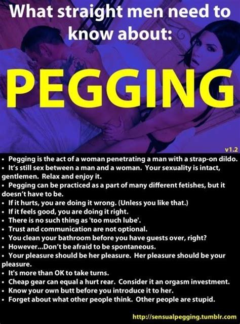 Pegging Advisory For Men R Strapon