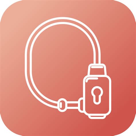 Lock Line Vector Icon Vector Art At Vecteezy