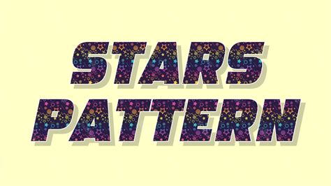 Starry Pattern Text Effect Free Illustrator Vector File