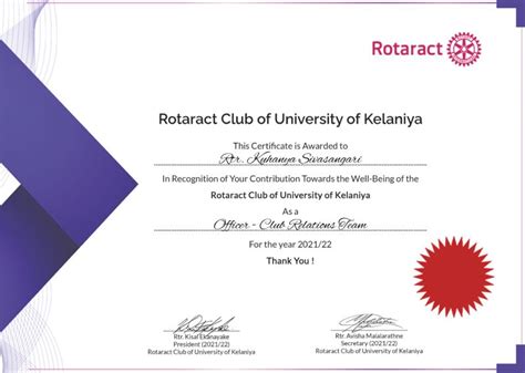 Kuhanya Sivasangari On Linkedin Racuok Club Relations Team