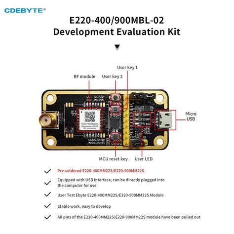 Wireless Module Testing Board Cdebyte E49 400mbl 01 Usb Interfac Iot