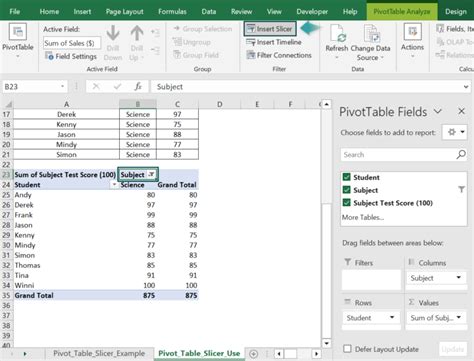 Pivot Table Slicer Top Methods Examples How To Create