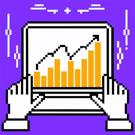 A Computer Screen With A Graph On It And A Graph On It Premium AI Generated Vector