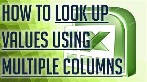 Free Excel Tutorial HOW TO LOOKUP VALUES USING MULTIPLE COLUMNS IN EXCEL Full HD YouTube