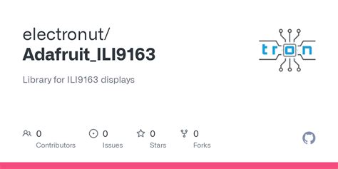 GitHub Electronut Adafruit ILI Library For ILI Displays