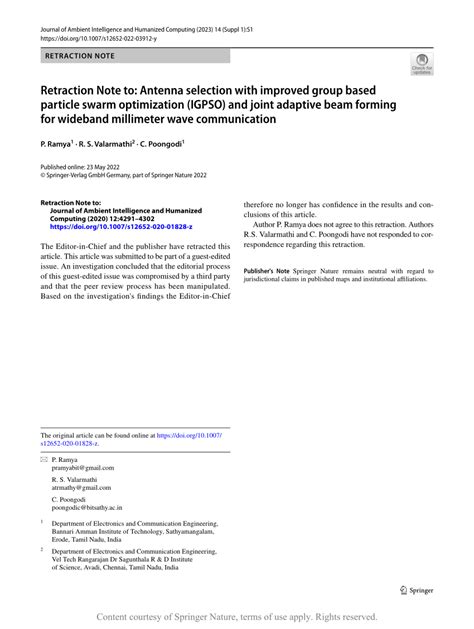 Retraction Note To Antenna Selection With Improved Group Based