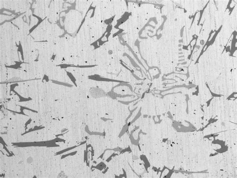 Microstructure Of A Cast Aluminum Silicon Alloy Stock Image Image Of