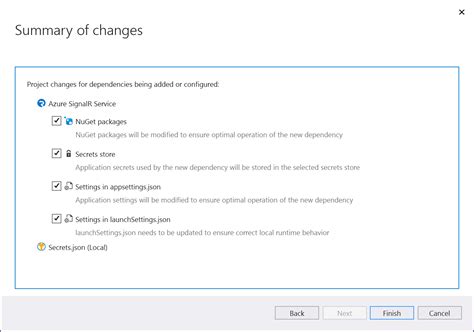 Incorporación De Azure Signalr Mediante Servicios Conectados Visual