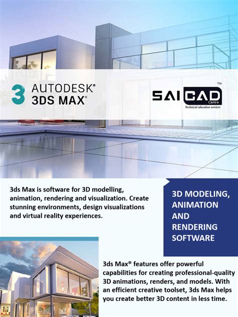 Brosur 3ds Max Pdf Autodesk 3ds Max 3 D Computer Graphics