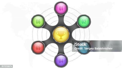 인포 그래픽의 3d 요소입니다 비즈니스 프로젝트에 대 한 숫자와 여러 가지 빛깔된 원입니다 지구 행성의 지도입니다 흰색 배경에 고립 된 추상 금속 개체입니다 벡터 일러스트