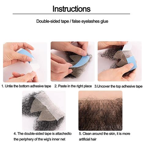 Invisible Realistic Body Hair For Sexual Doll For Men And Women Fake Chest Hair Fake Mustache D