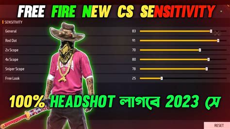 Free Fire New Cs Setting 2023 | Free Fire New Cs Sensitivity Setting 2023 | Gaming King Kargo ...
