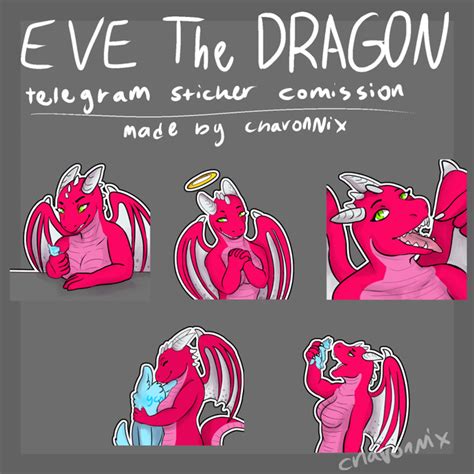 Eve The Dragon Vore Sticker Pack F Art By Me Rvore