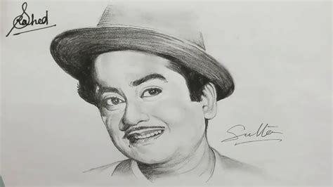 Kishore Kumar Pencil Sketch How To Draw Kishore Kumar Easy Sketch YouTube
