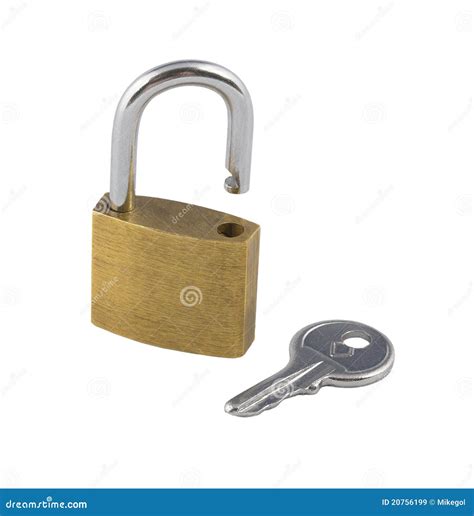 Small Lock With A Key Stock Image Image Of Metal Hardened 20756199