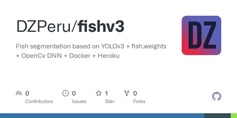 GitHub DZPeru Fishv Fish Segmentation Based On YOLOv Fish Weights OpenCv DNN Docker
