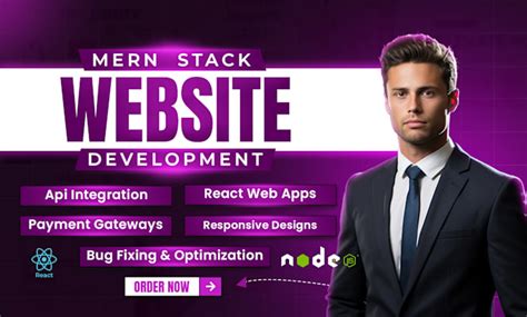 Develop Responsive Mern Website Web Apps With Reactjs Nodejs As Mern