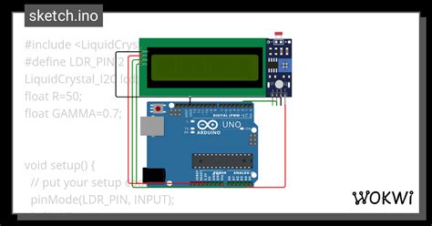 EXP LUX LDR SENSOR Wokwi ESP STM Arduino Simulator