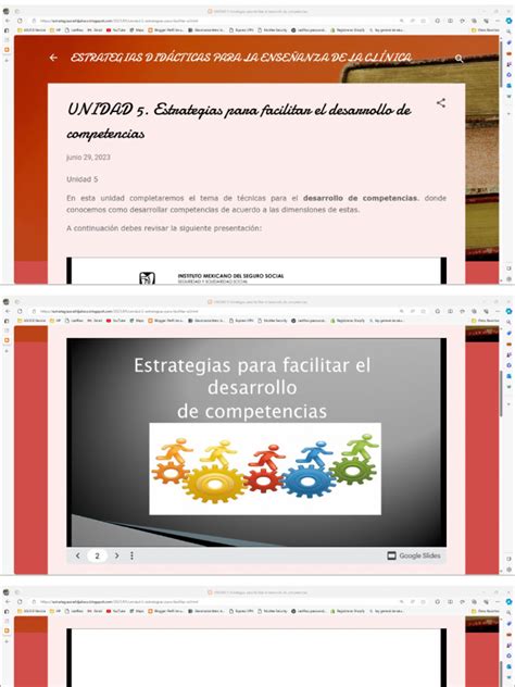 Unidad 5 Estrategias Para Facilitar El Desarrollo De Competencias Pdf
