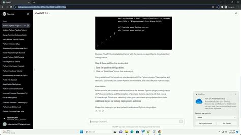 Jenkins Python Plugin Youtube