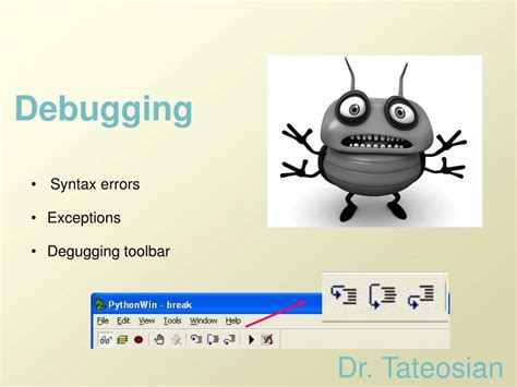 Ppt Debugging Techniques Syntax Errors And Exceptions Powerpoint
