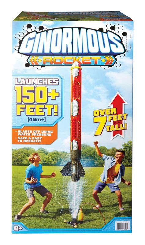 Mattel Ginormous Rocket Outdoor Water Powered Blaster Toy Launches 150