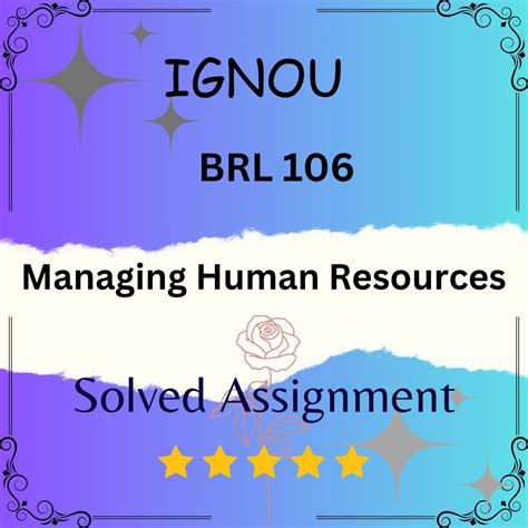 Brl 106 Solved Assignment Managing Human Resources 2025