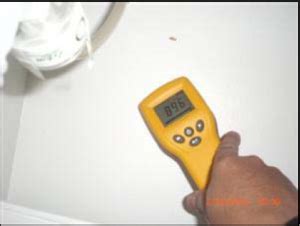 Moisture Readings With Contact Moisture Meter Understanding Mold