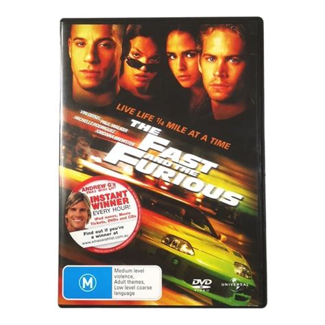 The Fast And The Furious Dvd Movie Paul Walker 2001 623 Picclick Au