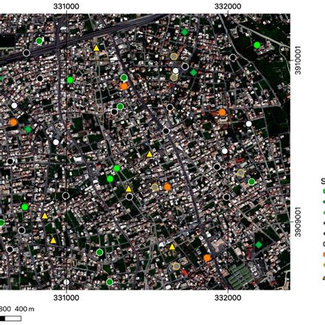 Indicative Sampling Points Used In Classifier Training In The Vicinity