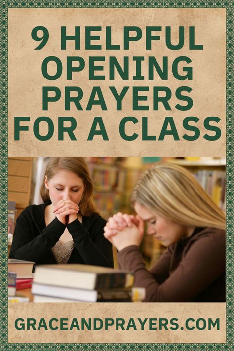 9 Helpful Opening Prayers For A Class Grace And Prayers Prayer For
