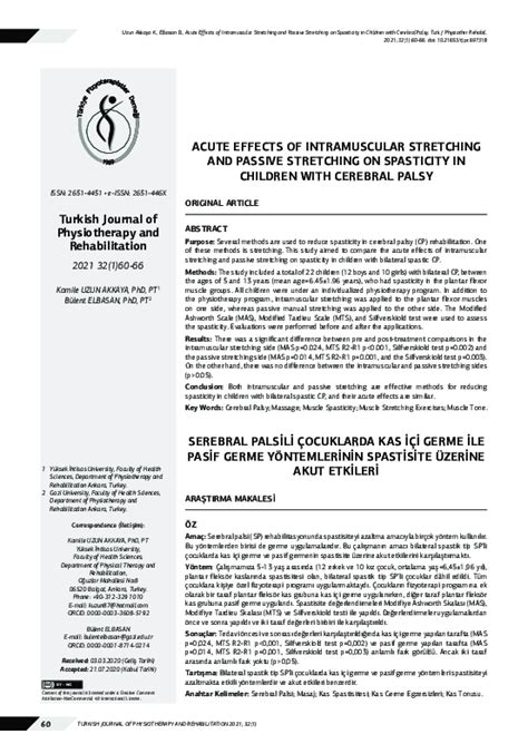 Pdf Acute Effects Of Intramuscular Stretching And Passive Stretching