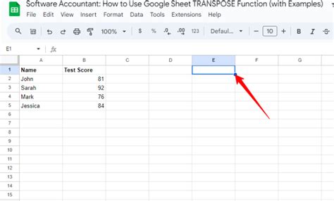 How To Use Google Sheets TRANSPOSE Function With Examples