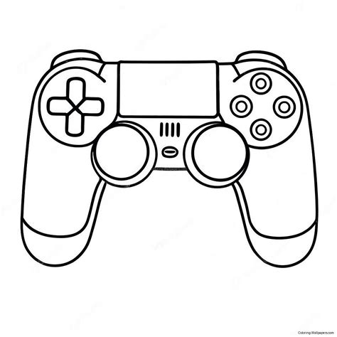 Playstation Controller Coloring Page 44364 35057
