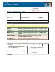 NPU3505 Global Rating Scale Nursing Competency Assessment Course Hero