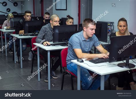 Babes Computer Classroom Learning Information Technology Stock Photo 1051929101 Shutterstock