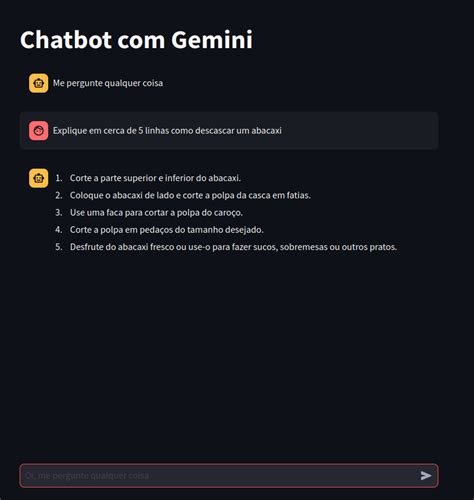 Chatbot Com Gemini Api E Streamlit